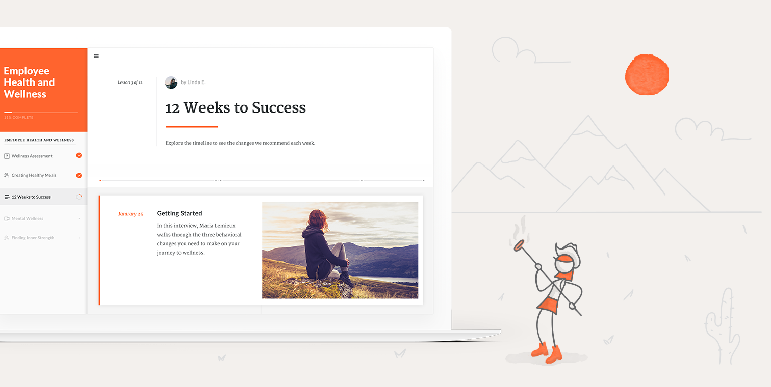 Branding für E-Learning-Kurse in Rise - Articulate