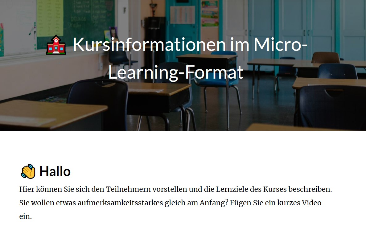 Rise 360: Kursinfo im Micro-Learning-Format - Articulate