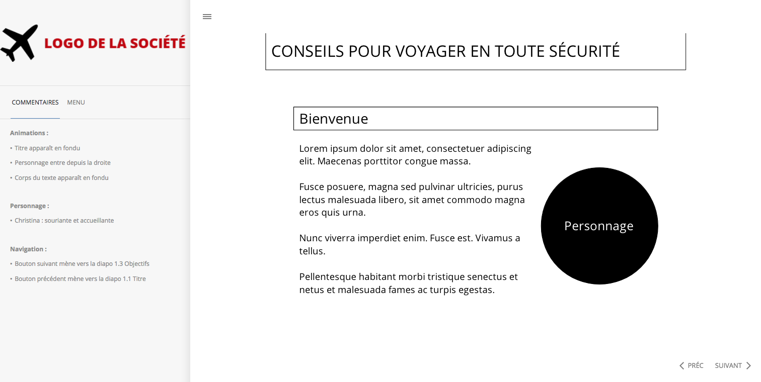 Template Storyline : exemple de storyboard interactif (prototype ...
