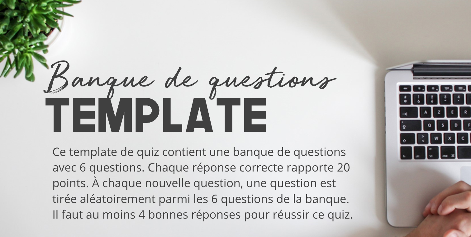 Template Storyline : Banque de questions - Articulate