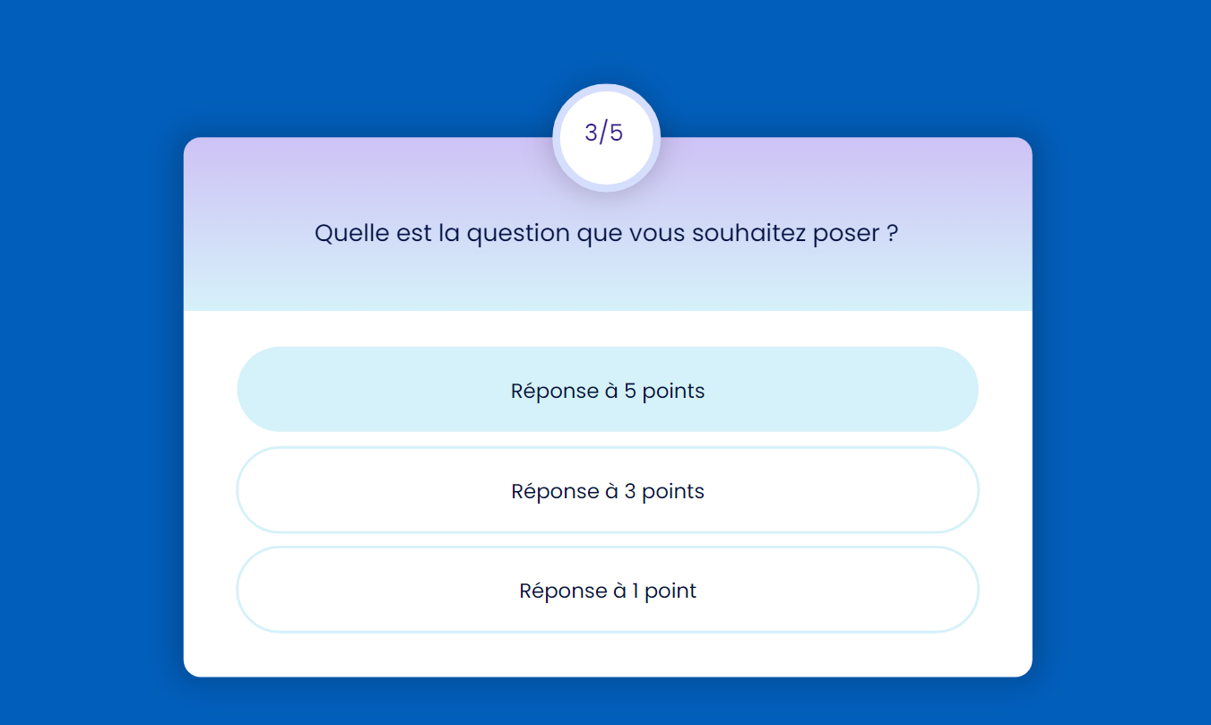 Storyline : template de notation de quiz flexible - Articulate